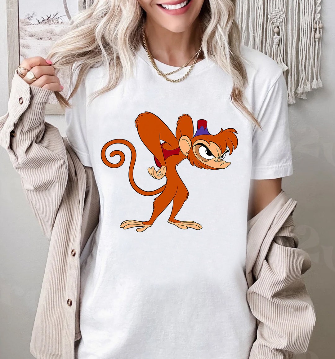Disney Aladdin Angry Abu 90s T-shirt, Aladdin Characters Shirt ...