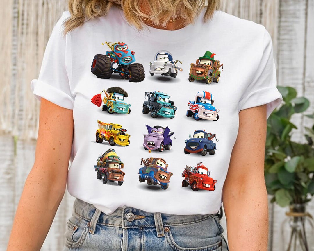 Disney and Pixar’s Cars Many Maters T-shirt, Disney Tow Mater Shirt ...