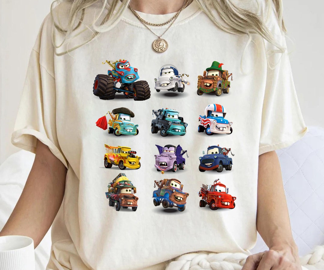 Disney and Pixar’s Cars Many Maters T-shirt, Disney Tow Mater Shirt ...