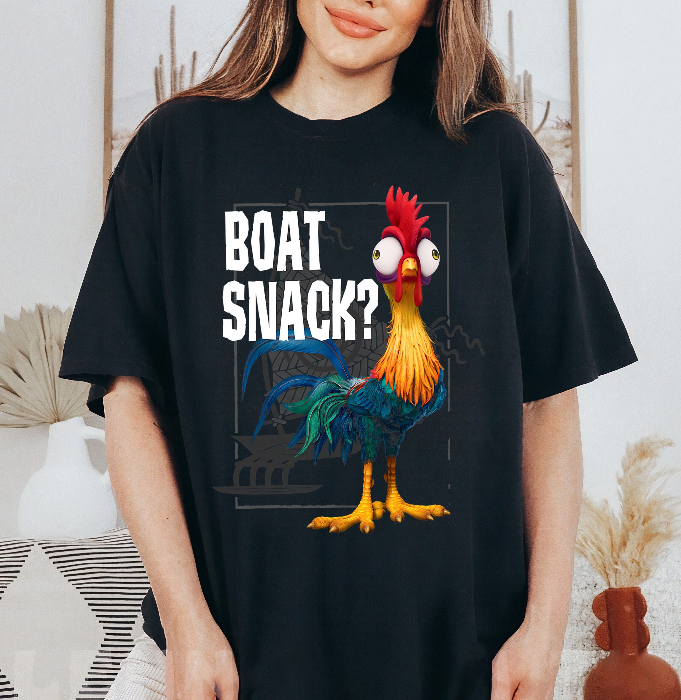 Disney Moana Hei Hei Boat Snack Graphic T-shirt Hei Hei - Etsy