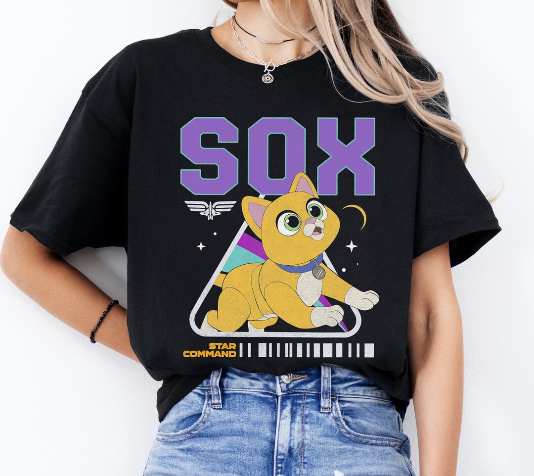 Disney Pixar Lightyear Sox Star Command Cat Poster T-shirt, Disneyland ...