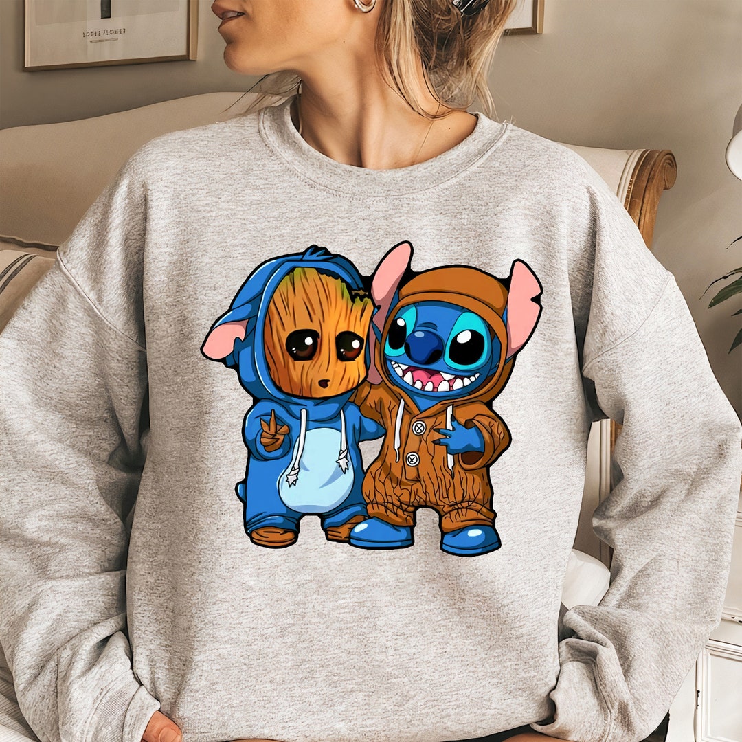Marvel Guardians Baby Groot and Stitch Cosplay Friends Costume - Etsy