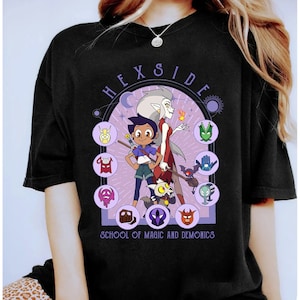 Vintage Disney the Owl House Shirt, Owl House Hexside School Shirt ...
