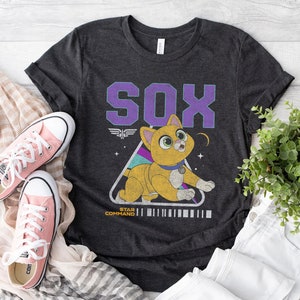 Disney Pixar Lightyear Sox Star Command Cat Poster T-shirt, Disneyland ...