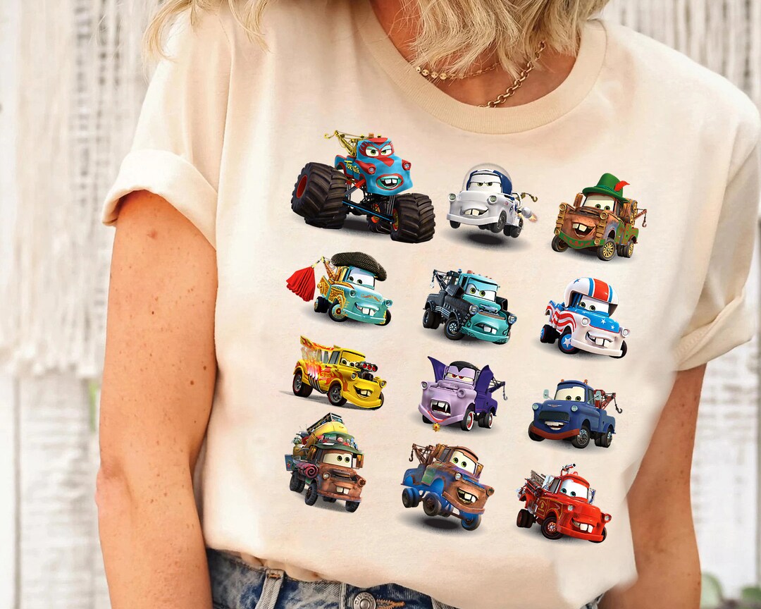 Disney and Pixars Cars Many Maters T-shirt Disney Tow Mater - Etsy