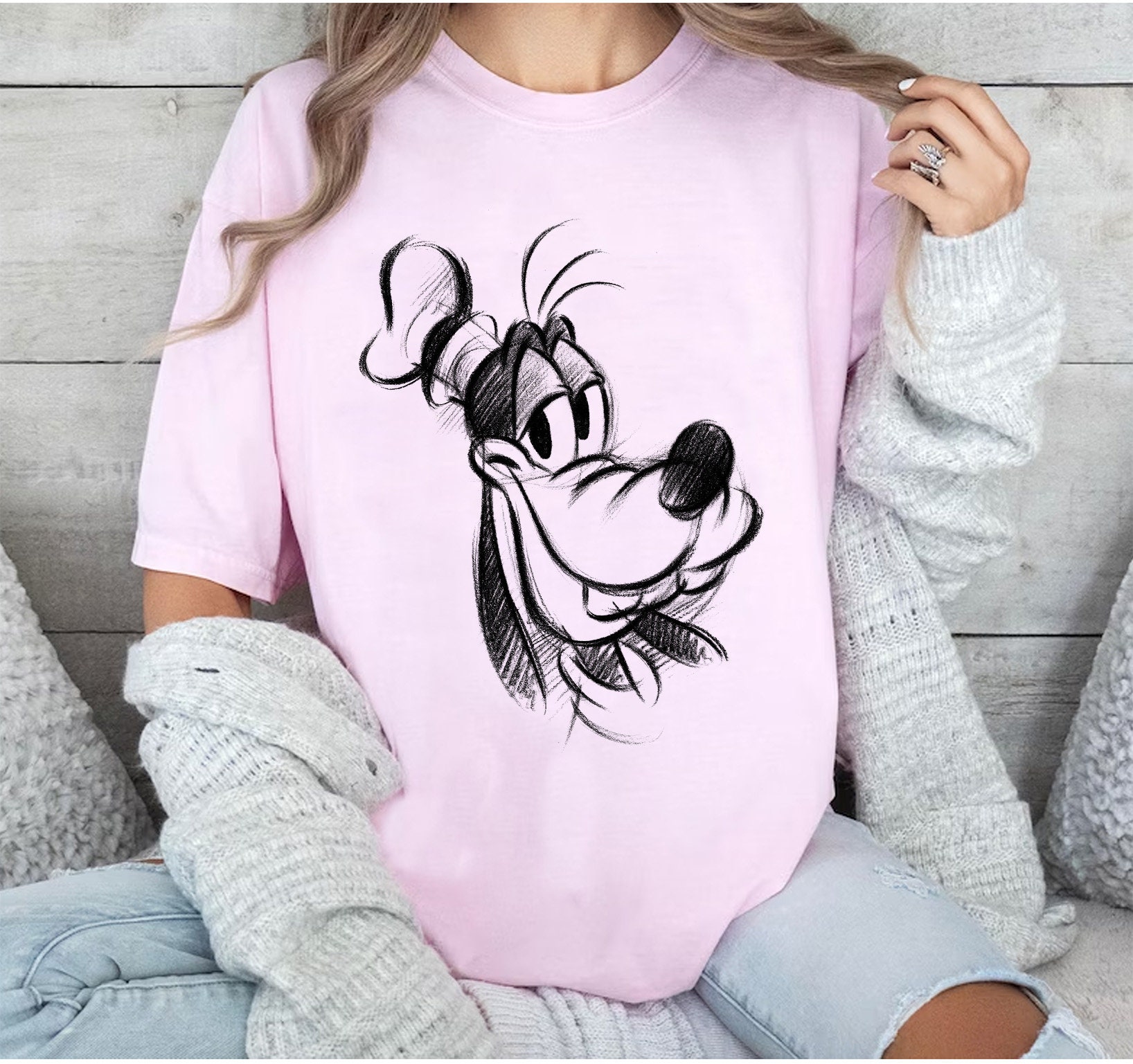 Disney A Goofy Movie Goofy Sketch Portrait T-shirt Disney - Etsy