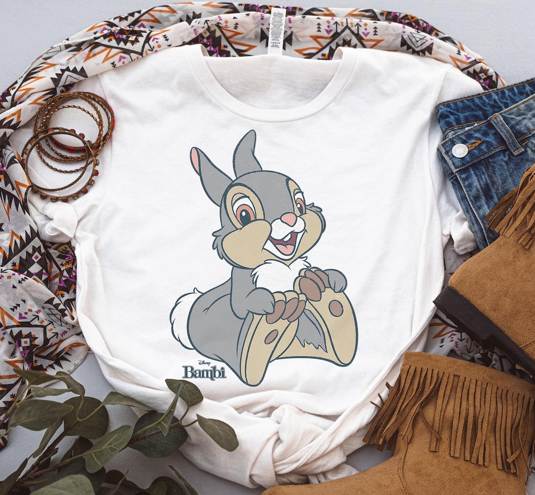 Disney Bambi Thumper Big Portrait T-shirt, Bambi Thumper Shirt ...