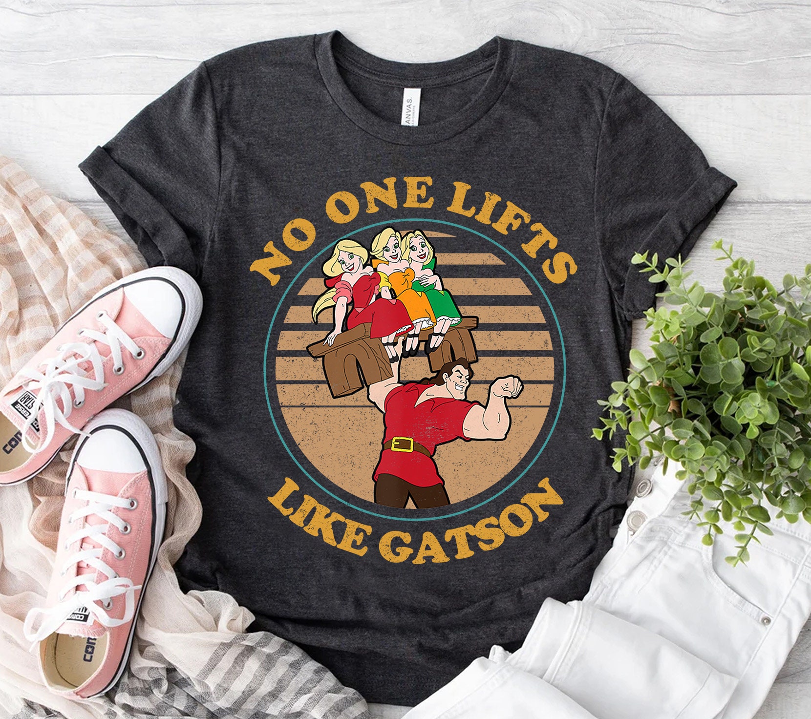 Disney Beauty and the Beast No One Lifts Like Gaston Shirt - Etsy