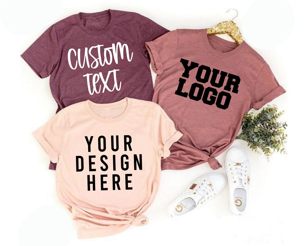Personalized Custom Logo T-shirt, Customize Your Own Shirt, Custom ...