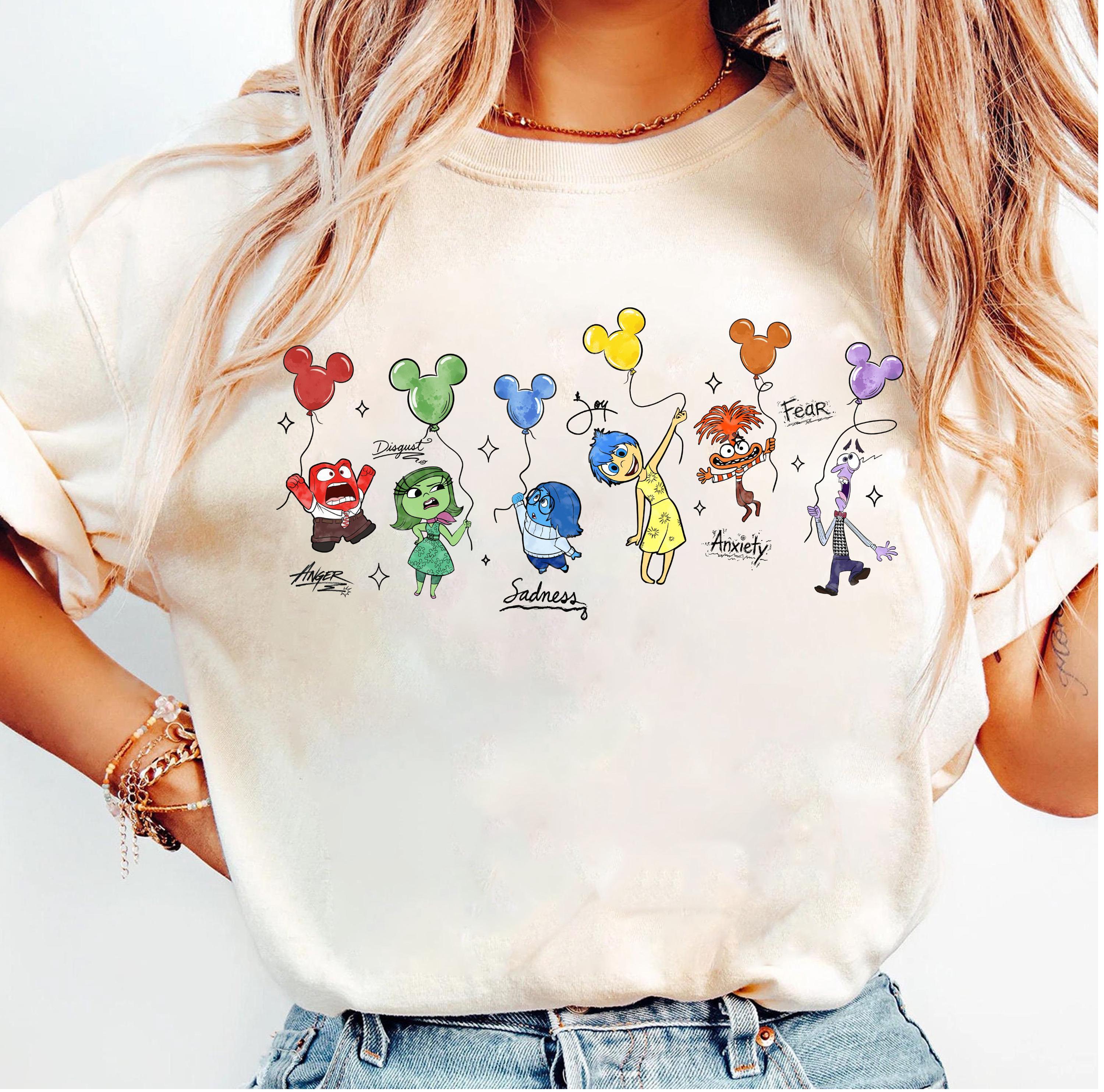 Disney Pixar Inside Out Signatures Shirt, Inside Out Anger Disgust ...