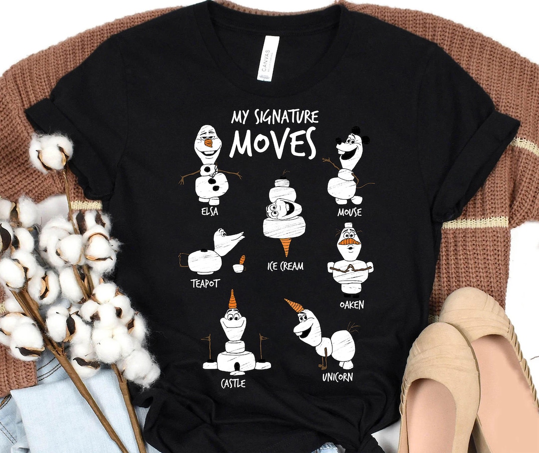 Disney Frozen 2 Olaf My Signature Moves T-shirt, Olaf Portrait Shirt ...