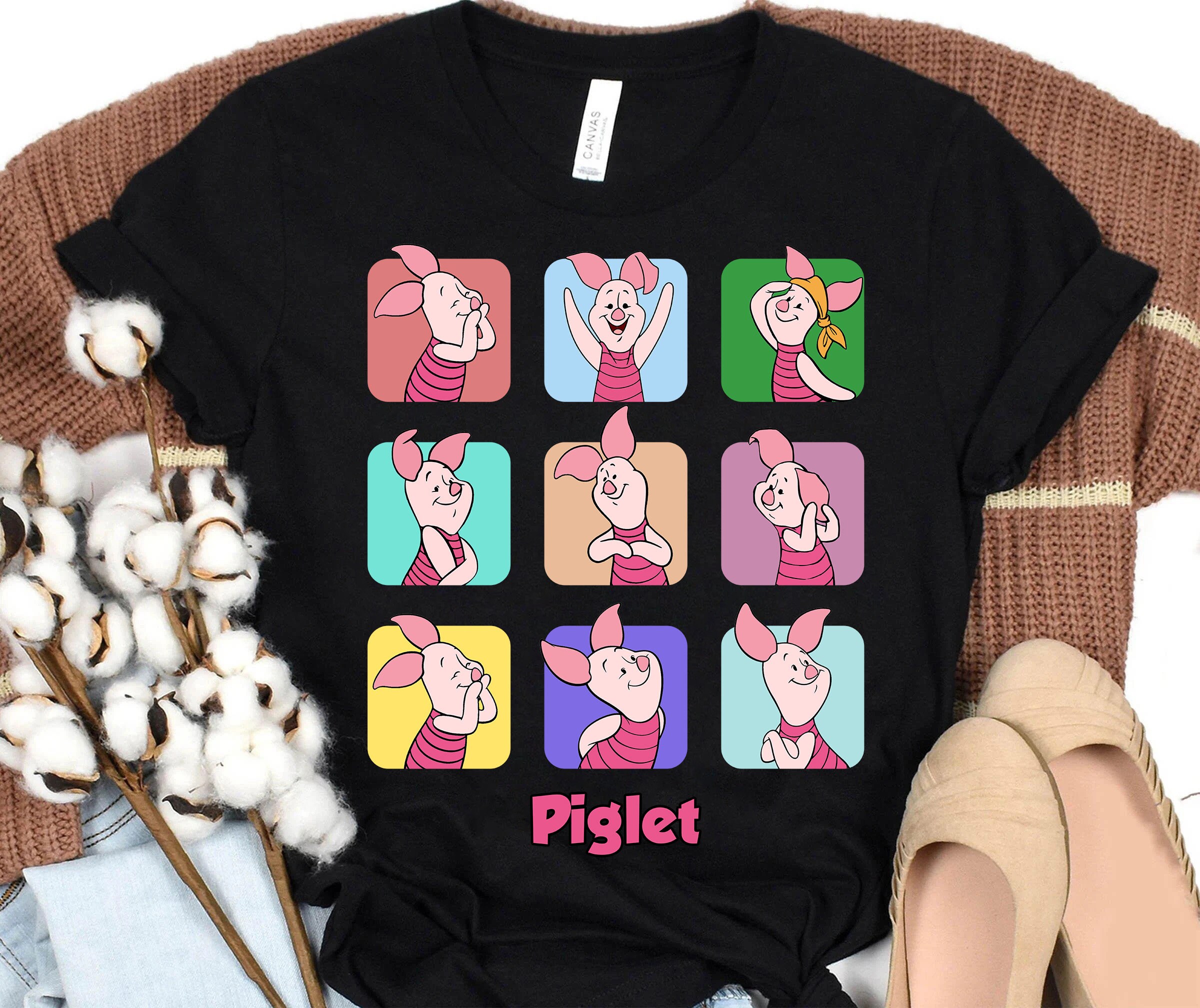 Disney Piglet Winnie the Pooh Shirt Emotions of Piglet Tee - Etsy