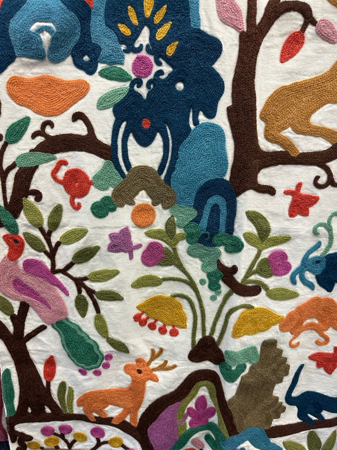 Clarence House Hanju Crewel Embroidered Fabric - 2yds - Etsy