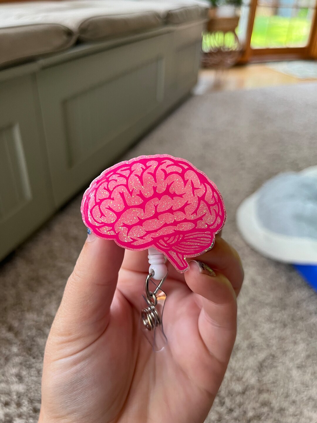 Brain Badge Reel - Etsy