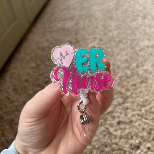 Er Nurse Badge Reel - Etsy