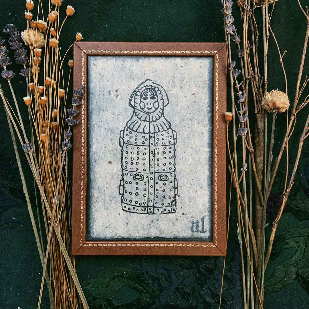 Iron Maiden Block Print Macabre Art Dark Academia Decor Creepy Wall Art ...