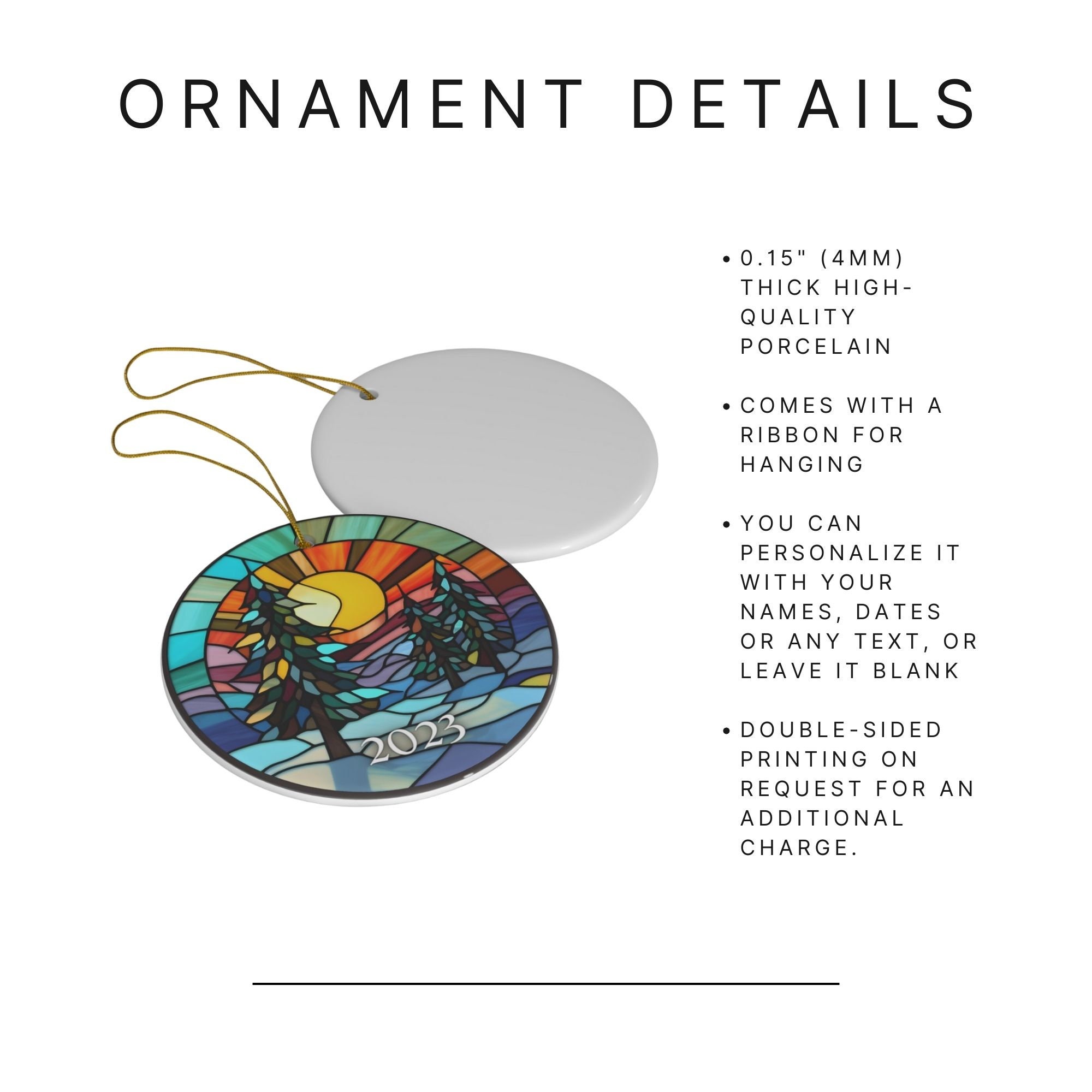 Custom Christmas 2023 Ornament, 2023 Christmas Decoration, Holiday Gift ...