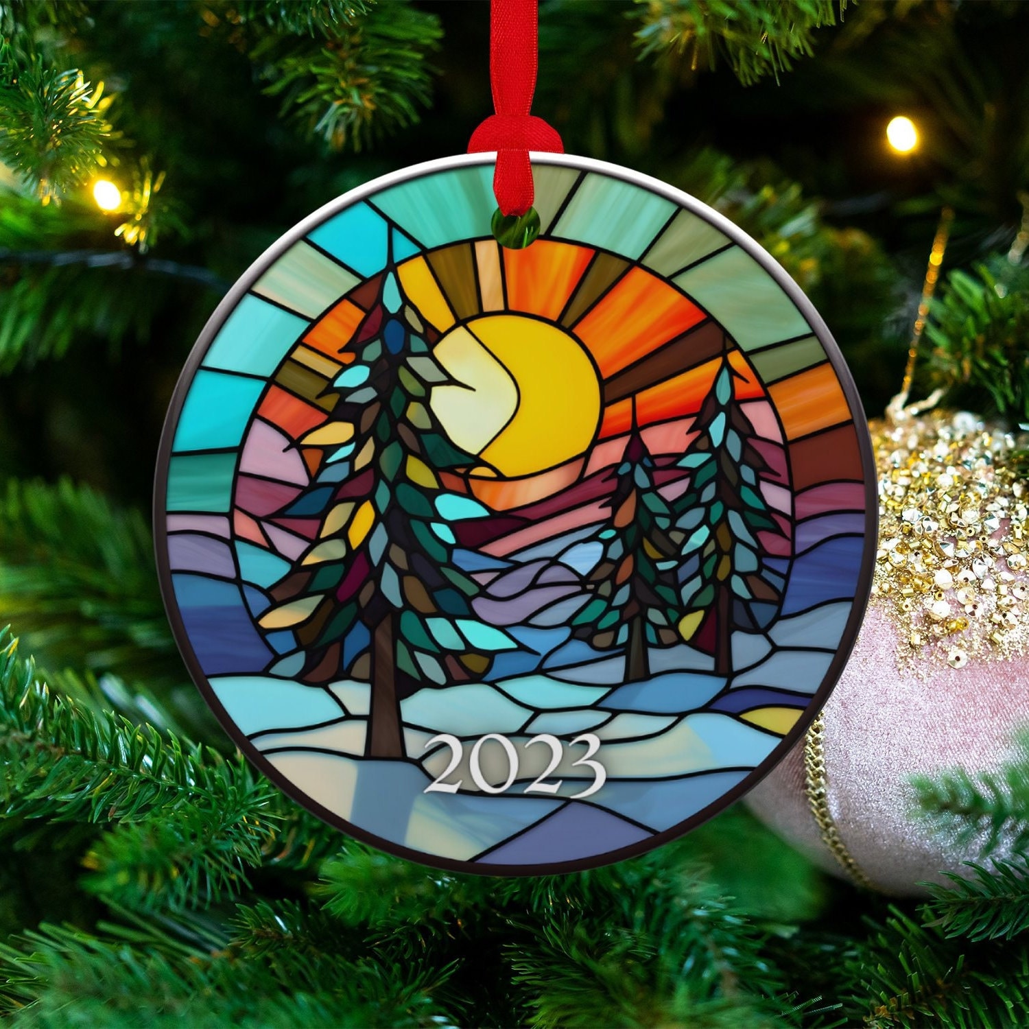 Custom Christmas 2023 Ornament, 2023 Christmas Decoration, Holiday Gift ...