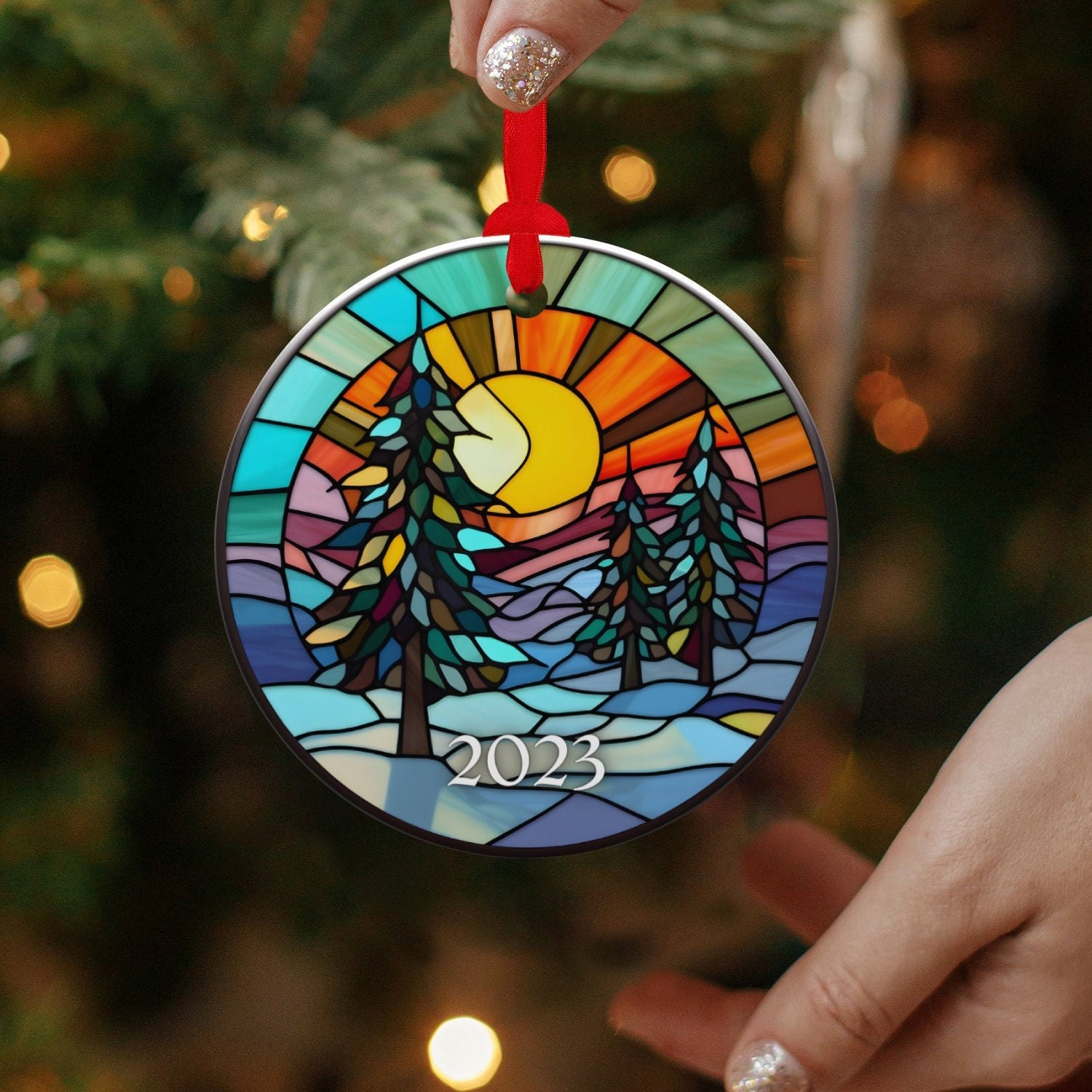 Custom Christmas 2023 Ornament, 2023 Christmas Decoration, Holiday Gift ...