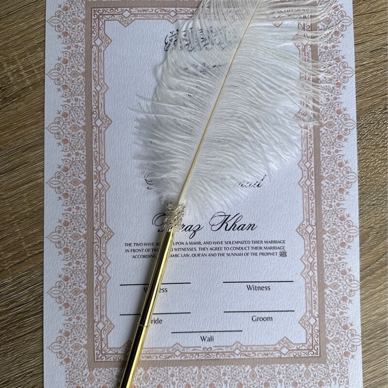 Wedding Feather Pen - Etsy