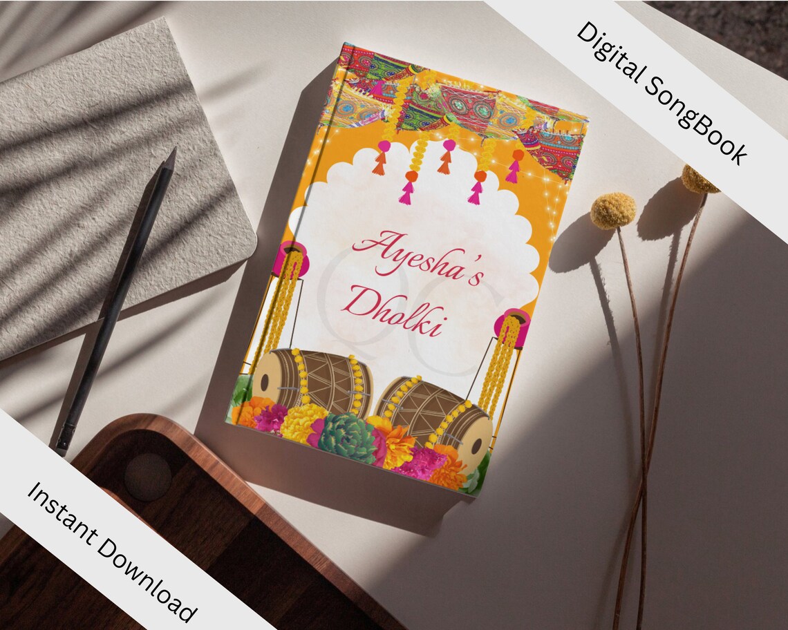 DIGITAL DOWNLOAD Modern Dholki Book, Mayoun Mehndi Song Book Desi Song ...