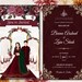Animated Burgundy Red Maroon Digital Reception Shaadi Nikkah Walima ...