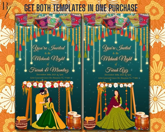 Mehndi Cards