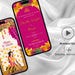 Pink Animated Digital Mehndi Mayoun Mayun Haldi Dholki Invitation Card ...