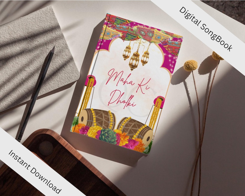 DIGITAL DOWNLOAD Modern Dholki Book, Mayoun Mehndi Song Book Desi Song ...