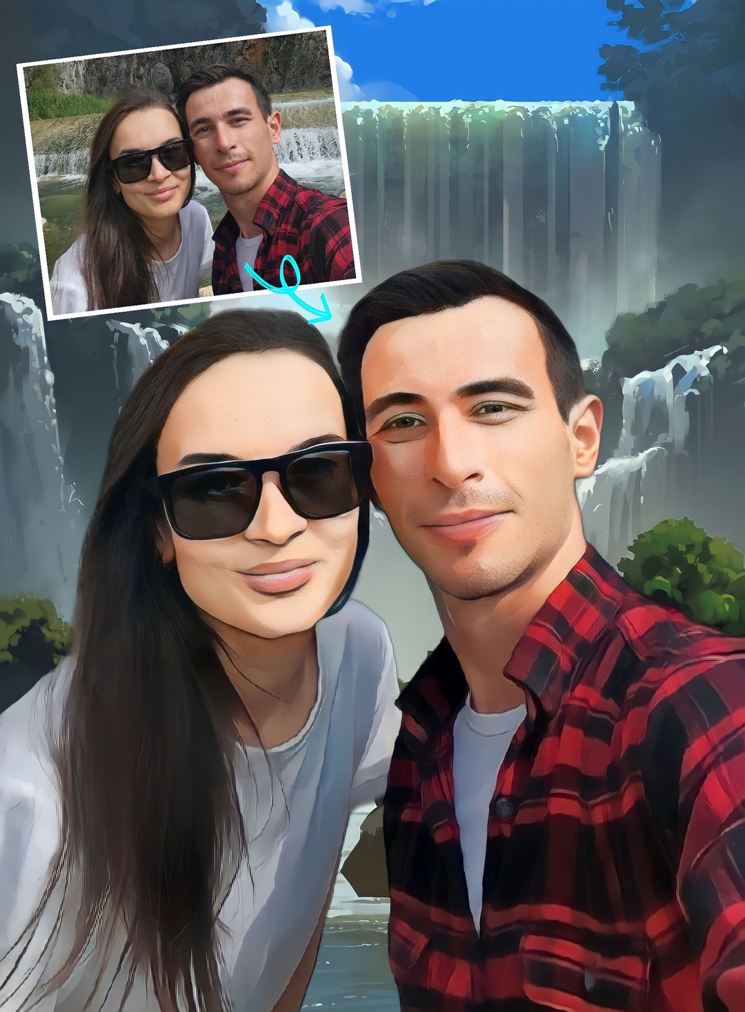 Social Media Profile Picture, Portrait Custom, Cartoon Selfie ...