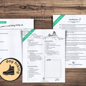 Printable Day Hiking Checklist | Safety Info | Hiking Tips - Etsy