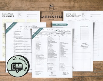 Printable RV Camping W/dog Checklist | RV Pre-trip Checklist | Camp ...