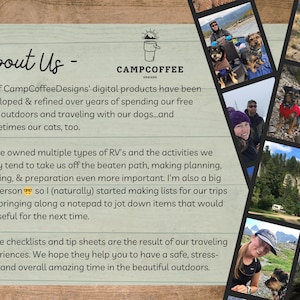 Printable RV Camping Checklist | RV Pre-trip Checklist | Camp Meal ...