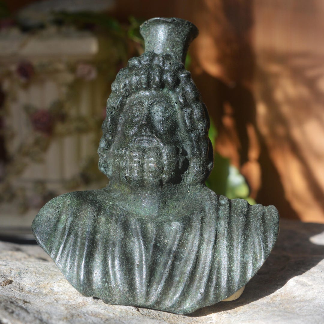 Greco-egyptian Bronze Bust of Ptolemy I Soter as the God Serapis - Etsy