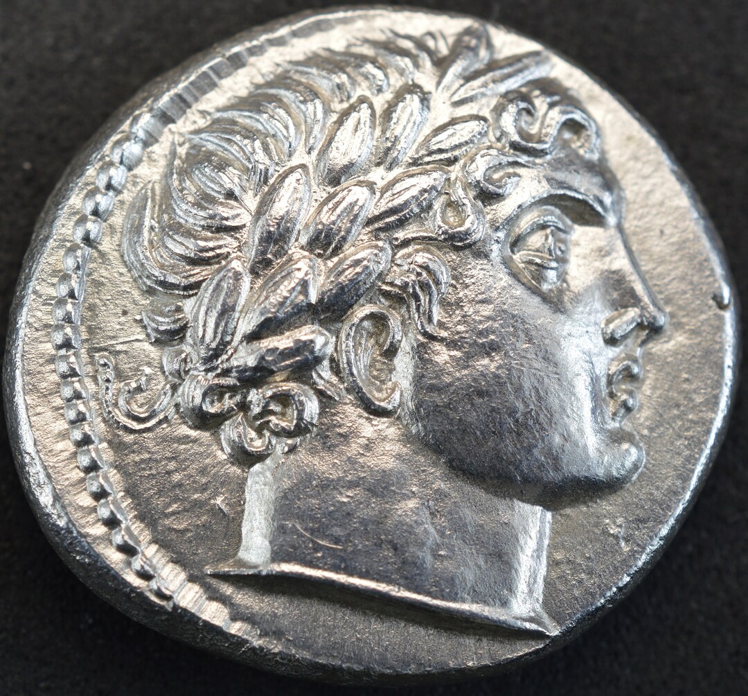 Silver Greek Tetradrachm of Patraos, King of Paeonia, Solid Silver Coin ...