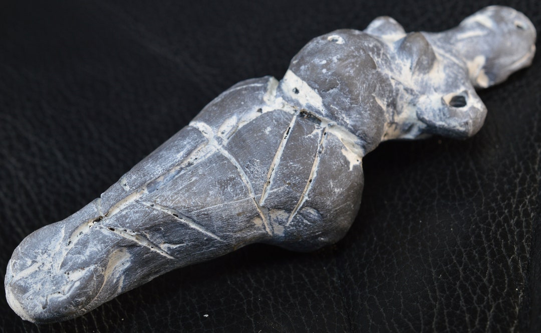 A Neolithic Grey Clay Female Standing Idol, Ceramic Sculpture, Figurine ...