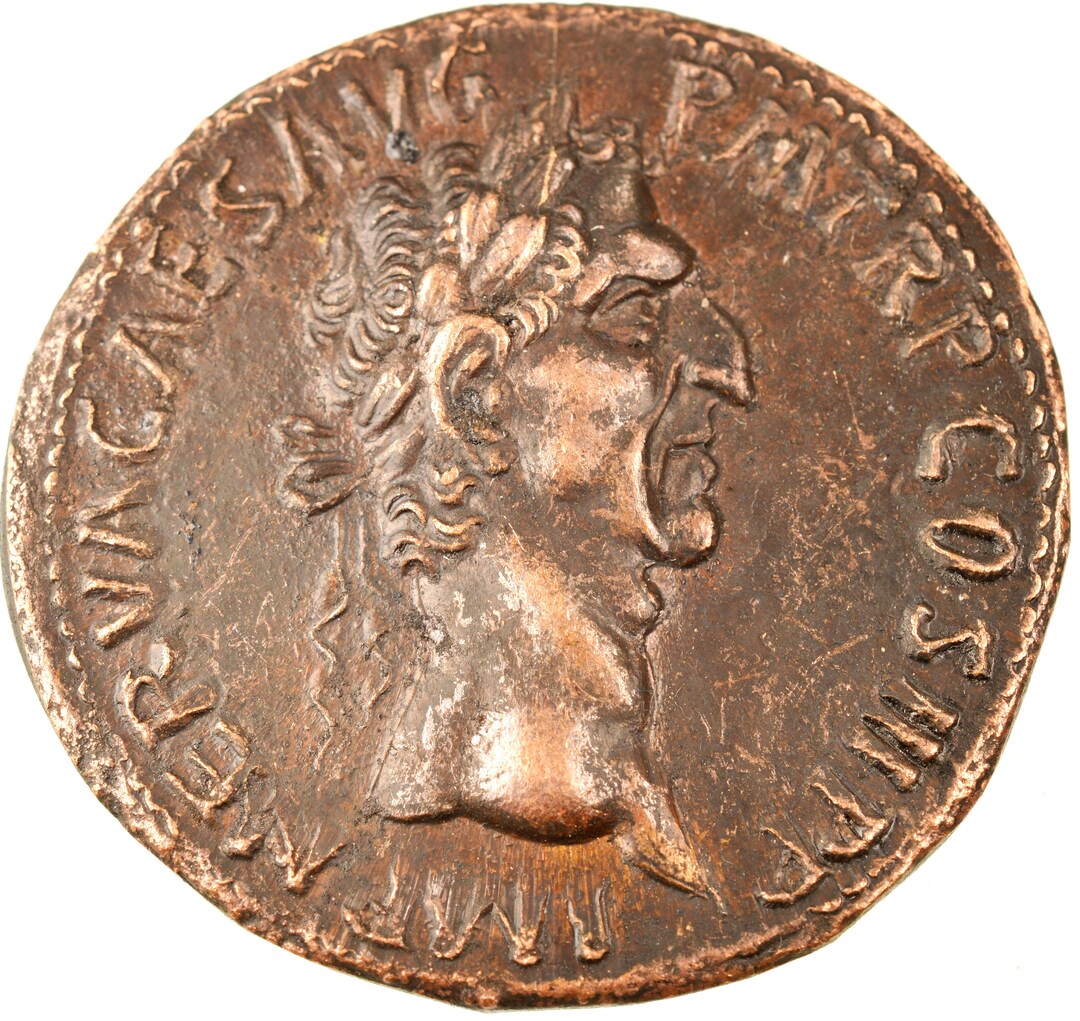 Roman Æ Sestertius of Nerva Bronze Coin - Etsy UK