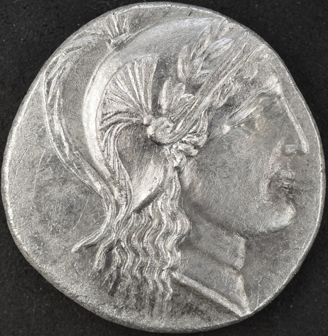 Silver Greek Tetradrachm of Troas, Ilion, Kleon Son of Zoilos, Solid ...