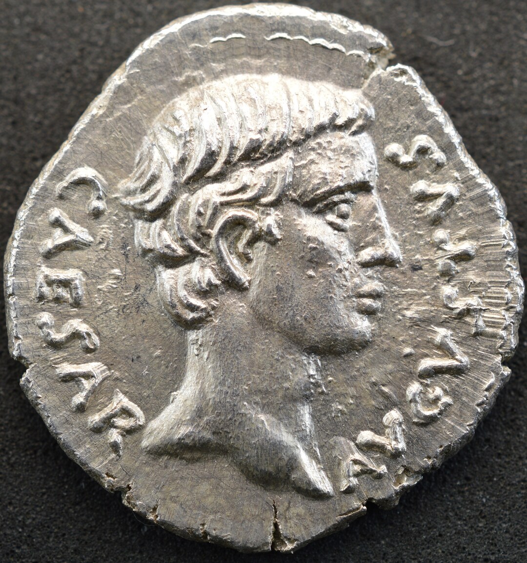 Silver Roman Denarius of Agrippa, Marcvs Vipsanivs / Avgvstvs Solid ...