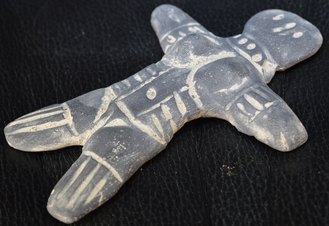 A Neolithic Grey Clay Female Standing Idol, Ceramic Sculpture, Figurine ...