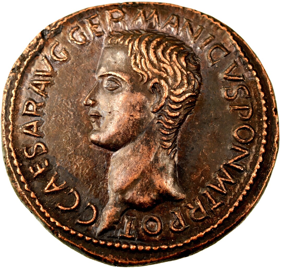 Roman Æ as of Caligula caligvla Bronze Coin - Etsy Canada
