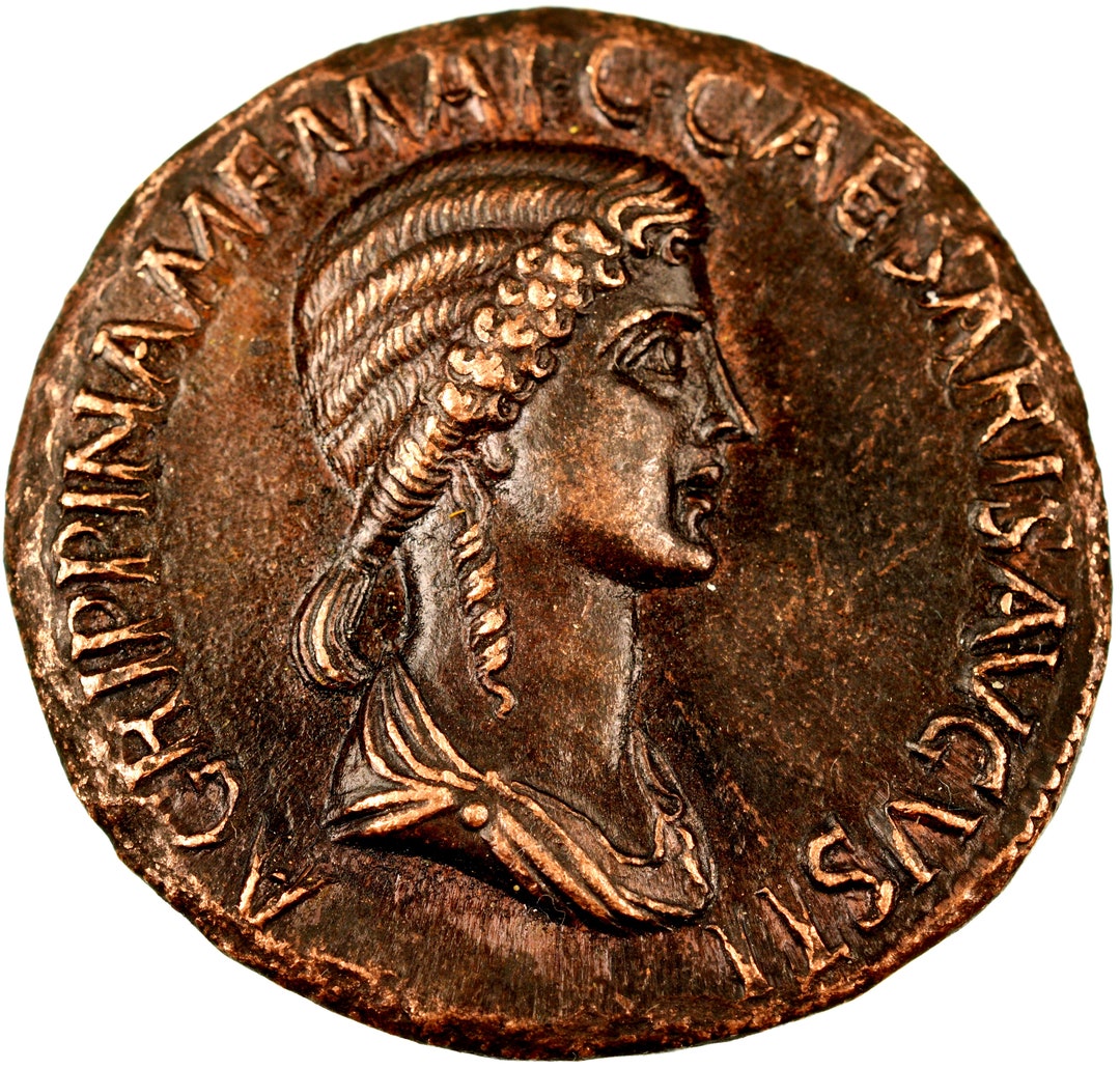 Roman Æ Sestertius of Agrippina Senior Bronze Coin - Etsy