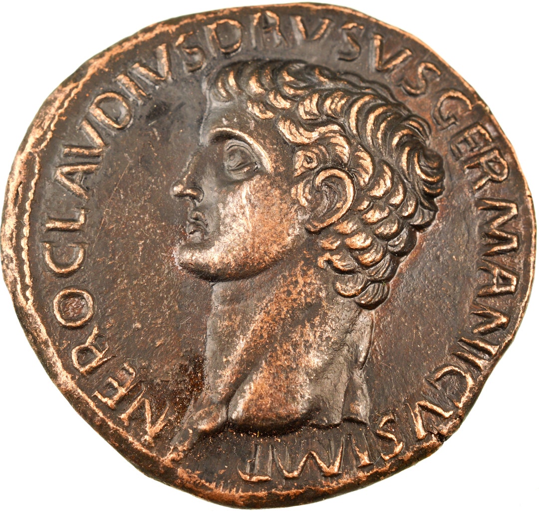 Roman Æ Sestertius of Nero Claudius Drusus Bronze Coin - Etsy