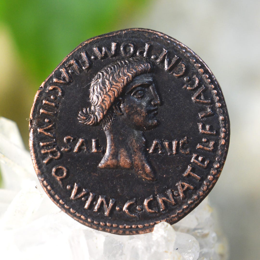 Roman Æ 27 of Milonia Caesonia & Caligula Bronze Coin - Etsy