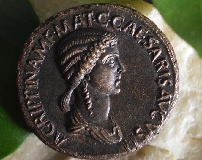 Roman Æ Sestertius of Agrippina Senior, Mother of Caligula Bronze Coin ...