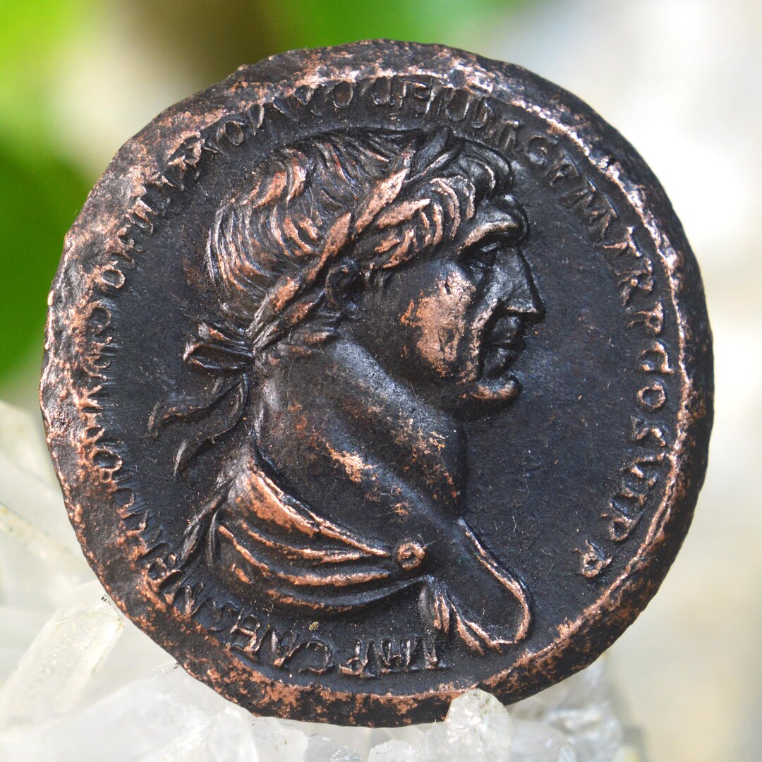 Roman Æ Sestertius of Trajan Regna Adsignata, Trajanvs Bronze Coin - Etsy