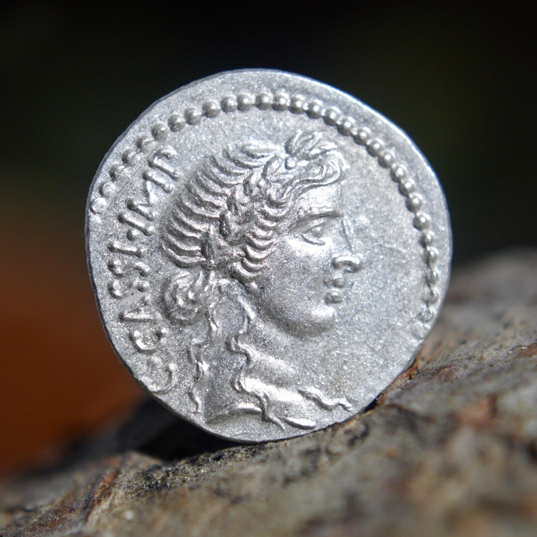 Silver Roman Denarius of Caius Cassius Longinus, the Assassin of Julius ...
