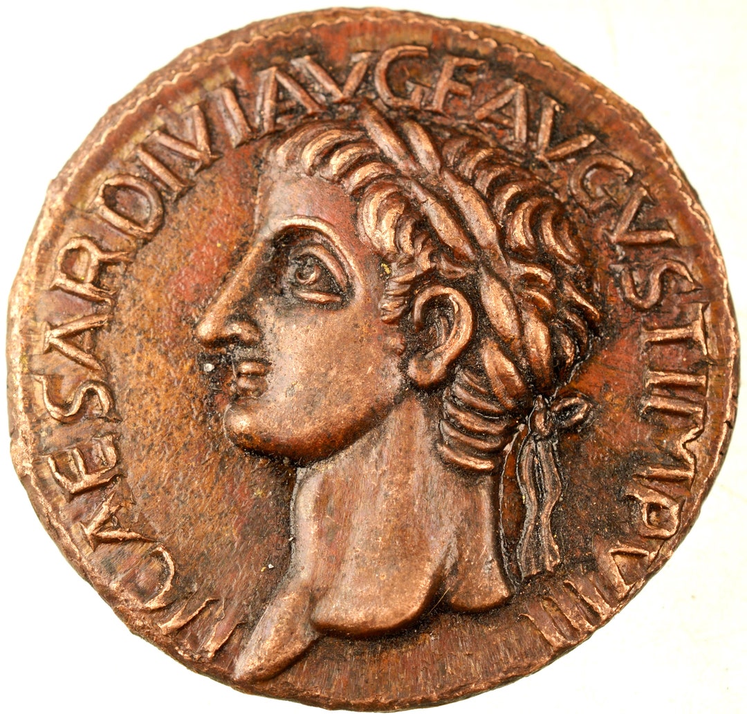 Roman Æ Dupondius of Tiberius Bronze Coin - Etsy