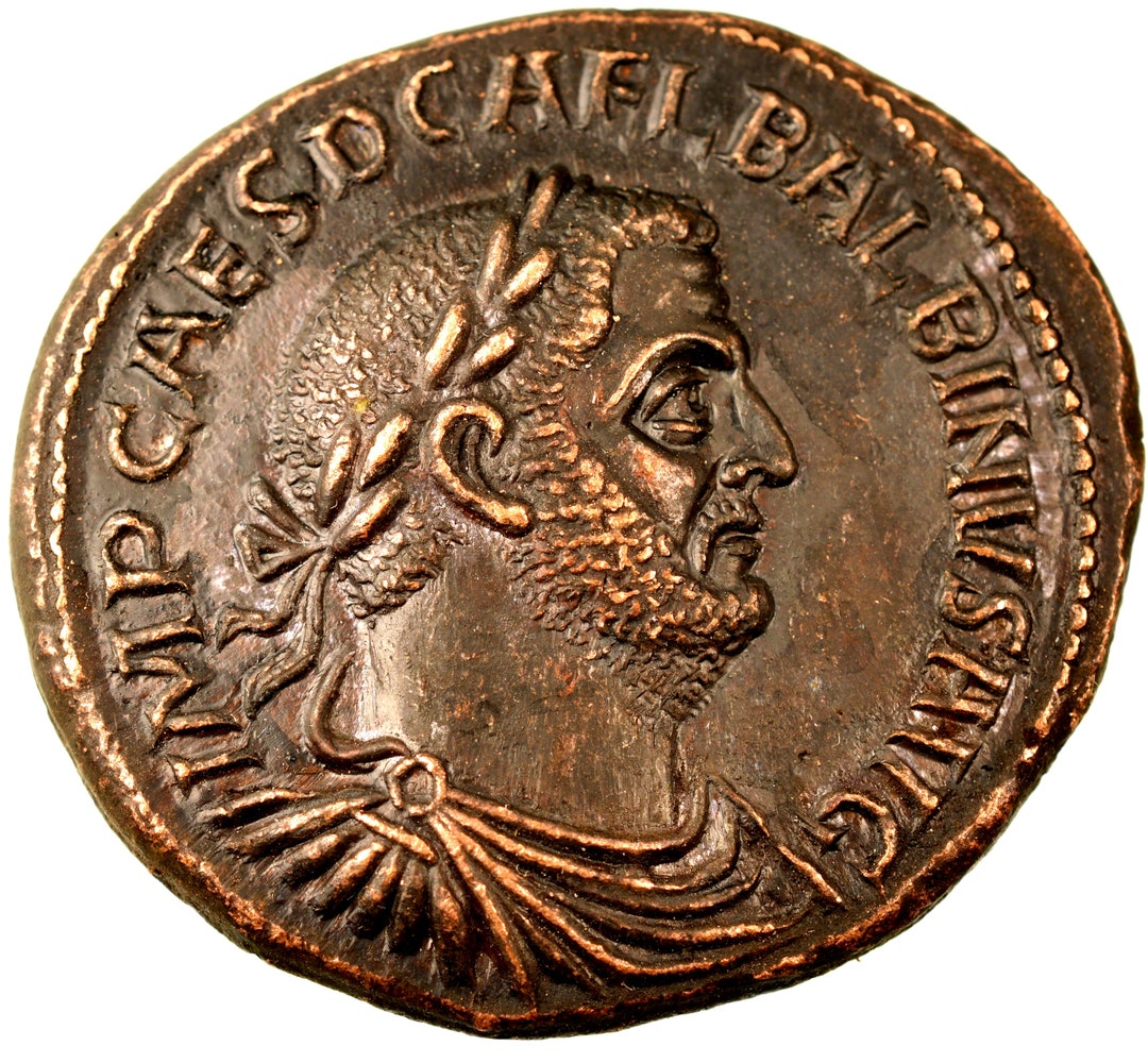 Roman Æ Sestertius of Balbinus Bronze Coin - Etsy