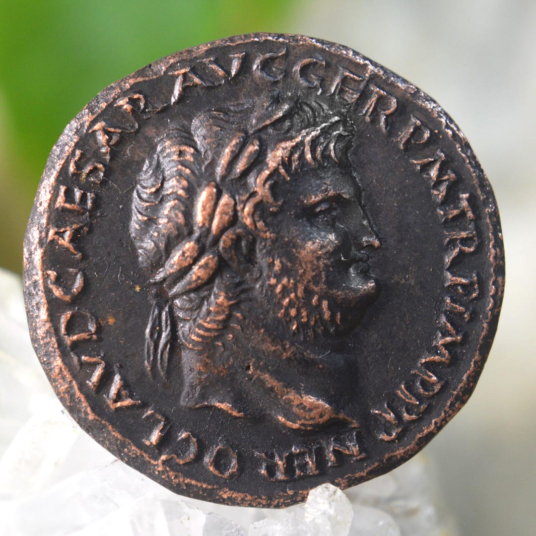 Roman Æ Sestertius of Nero and Temple of Janus on Reverse Bronze Coin ...